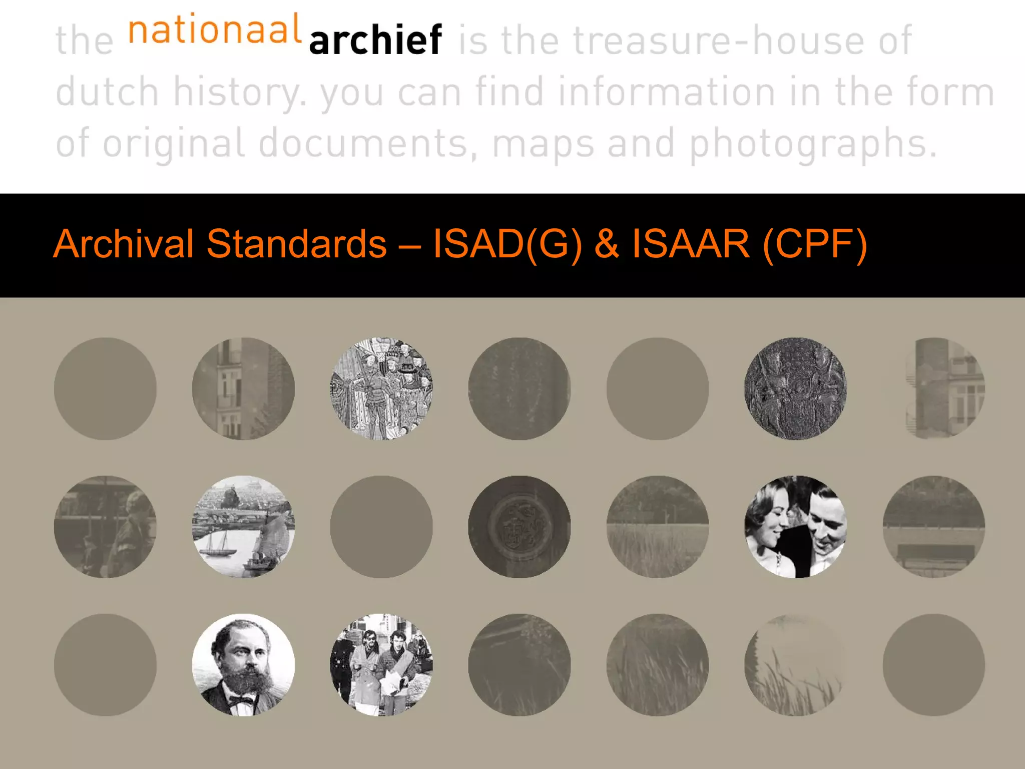 Archival Standards – ISAD(G) & ISAAR(CPF) | PPT