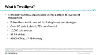 Archival Storage at Two Sigma - Josh Leners | PPTX