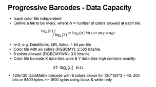 Archive enabling tagging using progressive barcodes | PPTX | Web Design and HTML | Internet