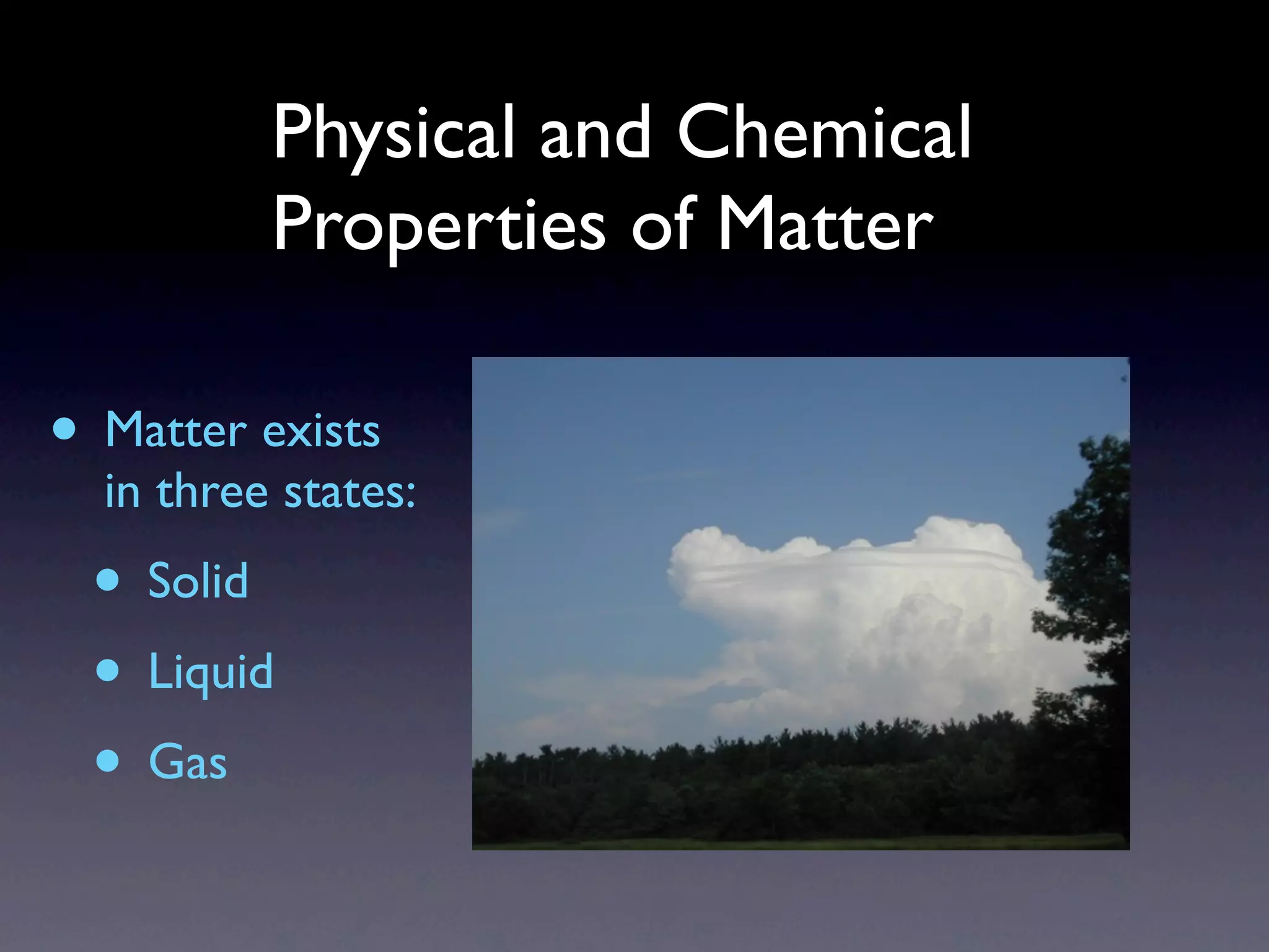 Physical & Chemical Properties of Matter | ZIP