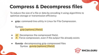 Archive and Transfer Files - RHCSA (RH124).pdf
