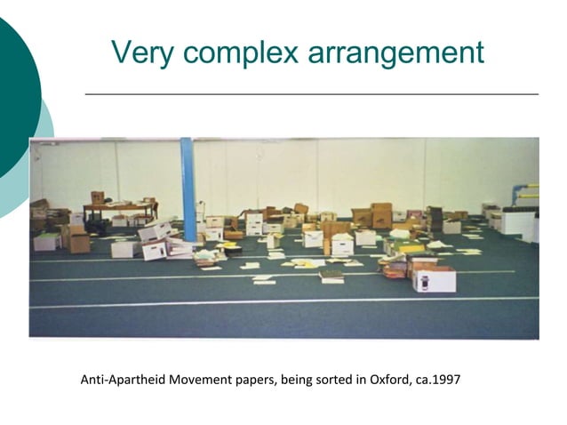 Archive Arrangement and Description 0002 | PPTX | Hobbies & Interests