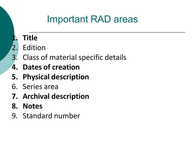 Archive Arrangement and Description 0002 | PPTX | Hobbies & Interests