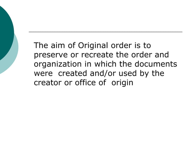 Archive Arrangement and Description 0002 | PPTX | Hobbies & Interests