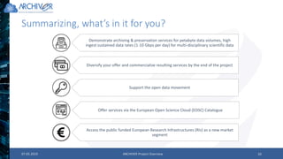 Archiver 3rd omc_project_overview | PPT