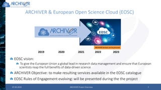 Archiver 3rd omc_project_overview | PPT