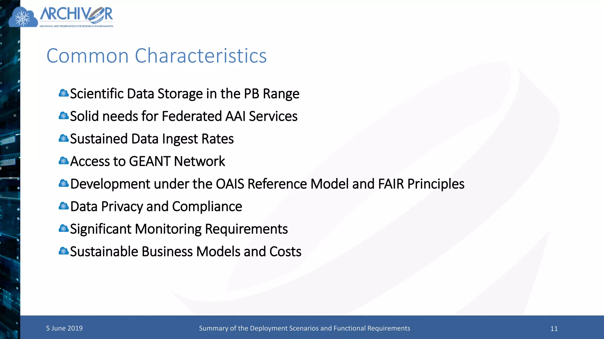 Summary of the Deployment Scenarios and Functional Requirements | PPT