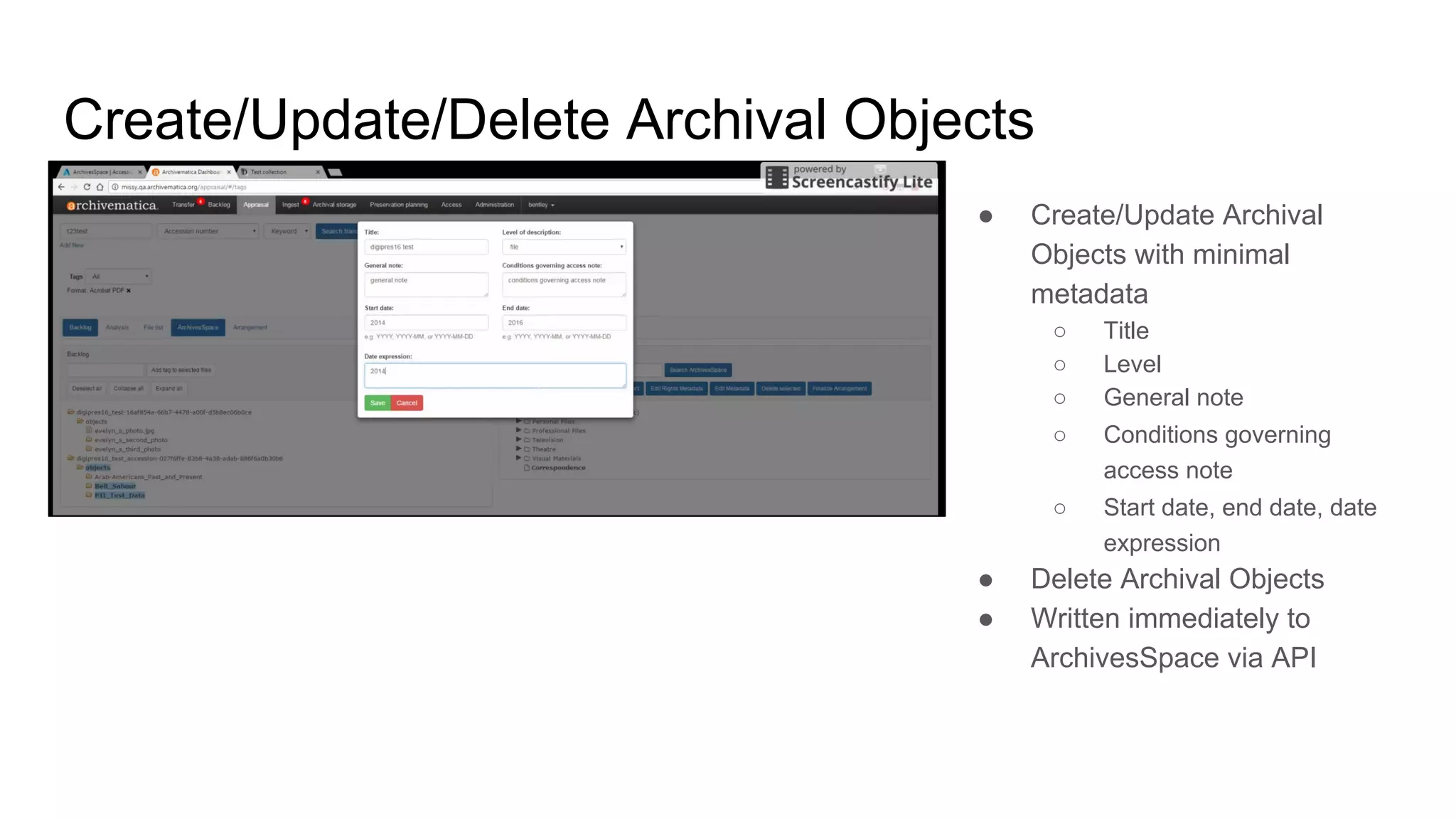 ArchivesSpace-Archivematica-DSpace Workflow Integration | PDF