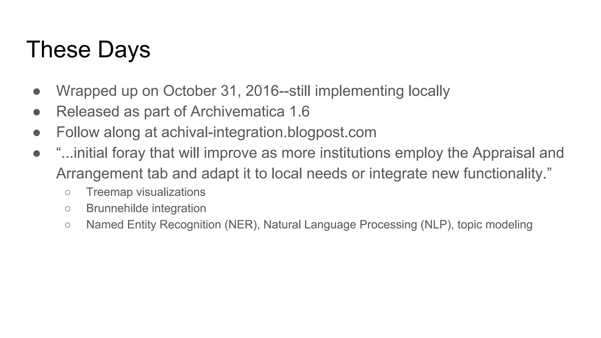 ArchivesSpace-Archivematica-DSpace Workflow Integration | PDF