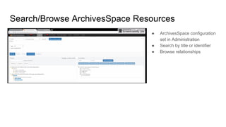 ArchivesSpace-Archivematica-DSpace Workflow Integration | PDF