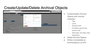 ArchivesSpace-Archivematica-DSpace Workflow Integration | PDF