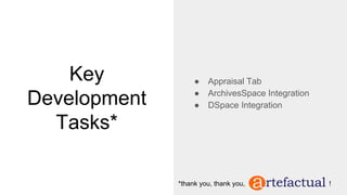 ArchivesSpace-Archivematica-DSpace Workflow Integration | PDF