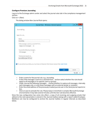 Archiving emails-from-microsoft-exchange-2013 | PDF