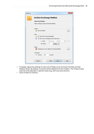 Archiving emails-from-microsoft-exchange-2013 | PDF