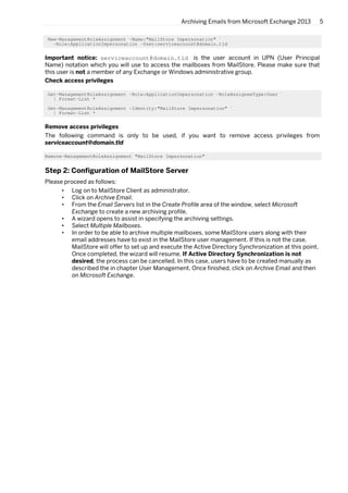Archiving emails-from-microsoft-exchange-2013 | PDF