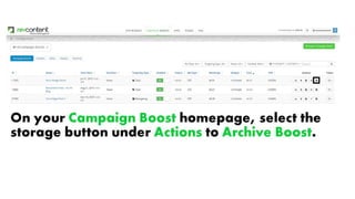 Archiving a Boost | PPT