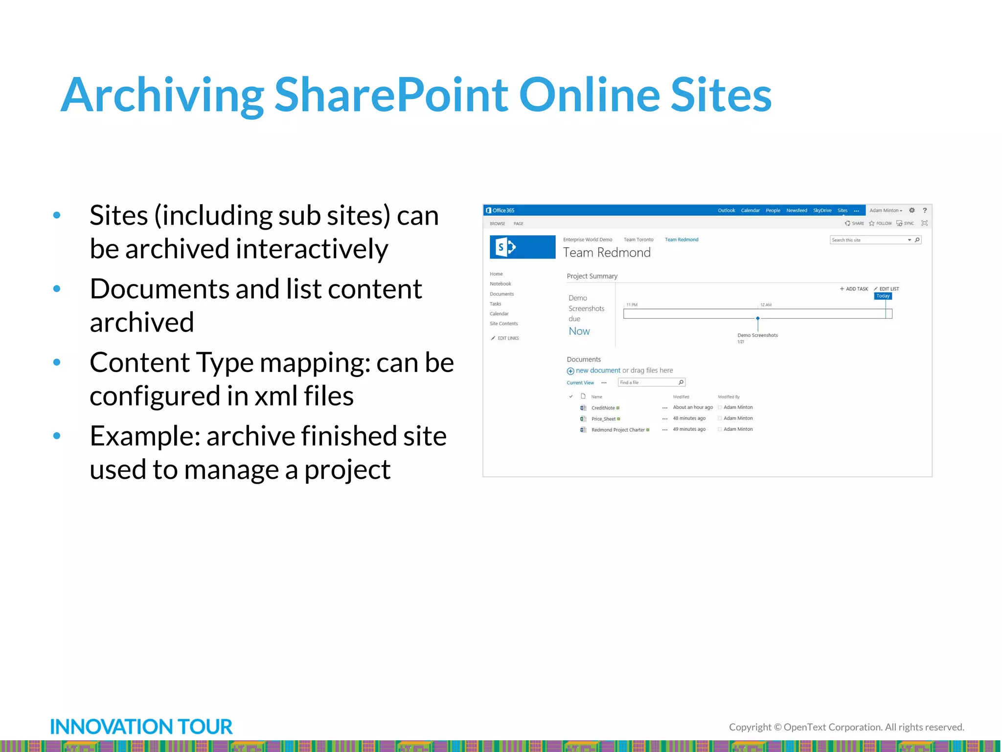 Archiving and compliance for SharePoint on premise and online | PDF