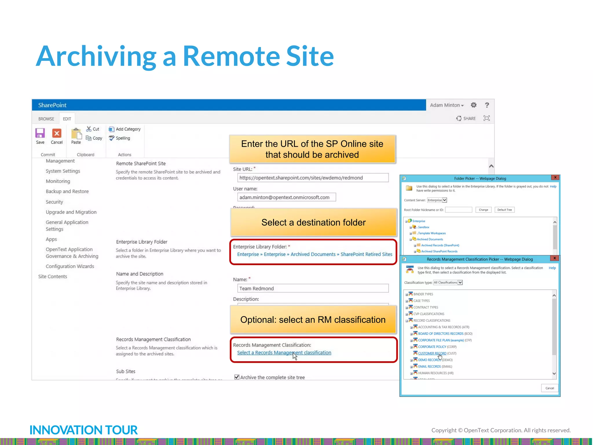Archiving and compliance for SharePoint on premise and online | PDF