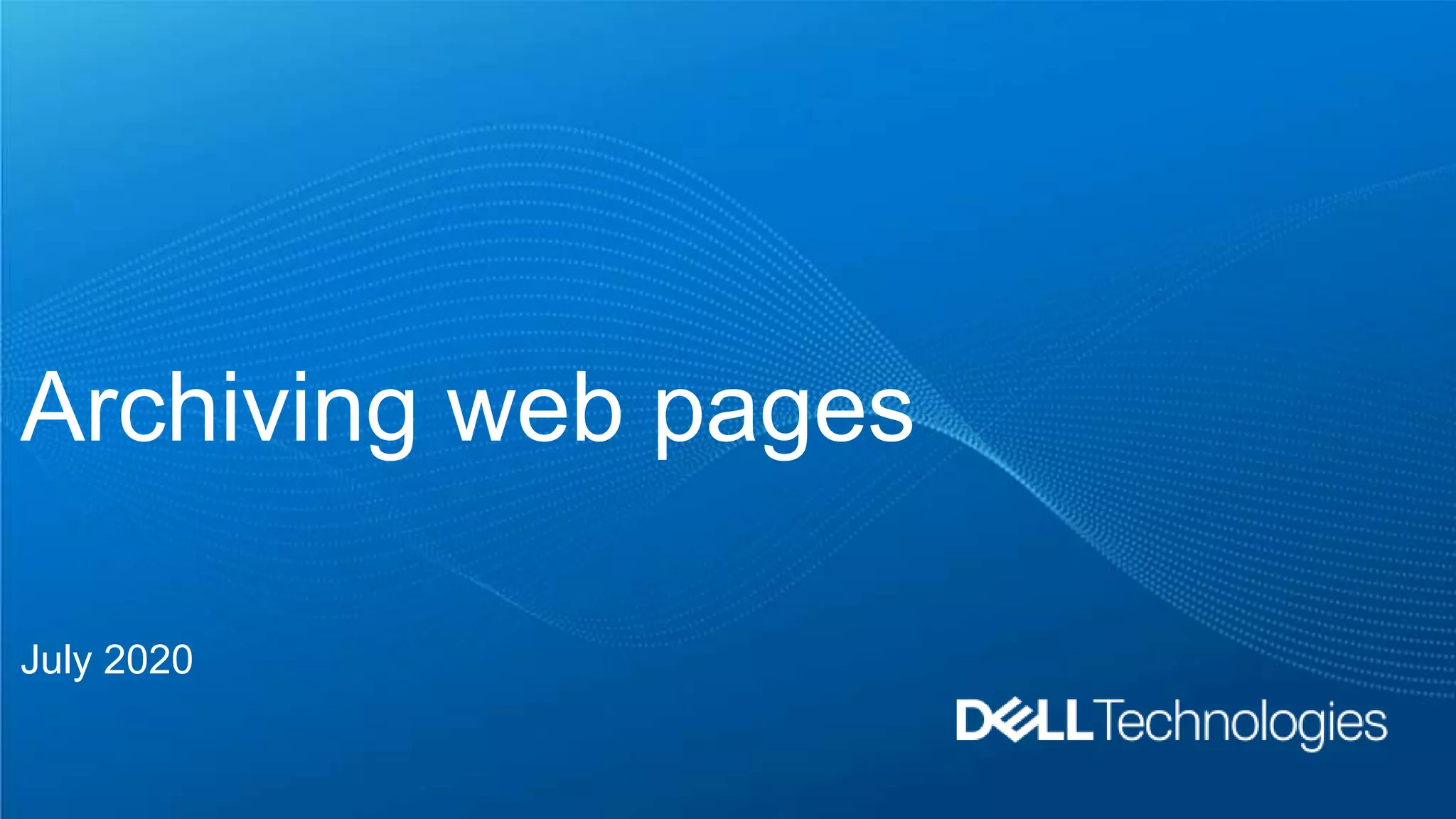 Archiving web pages.pptx