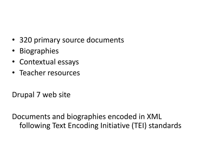 Using Transcription and Text Encoding in Digital Exhibits | PPTX | Web ...