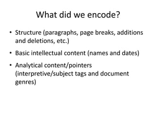 Using Transcription and Text Encoding in Digital Exhibits | PPTX | Web ...
