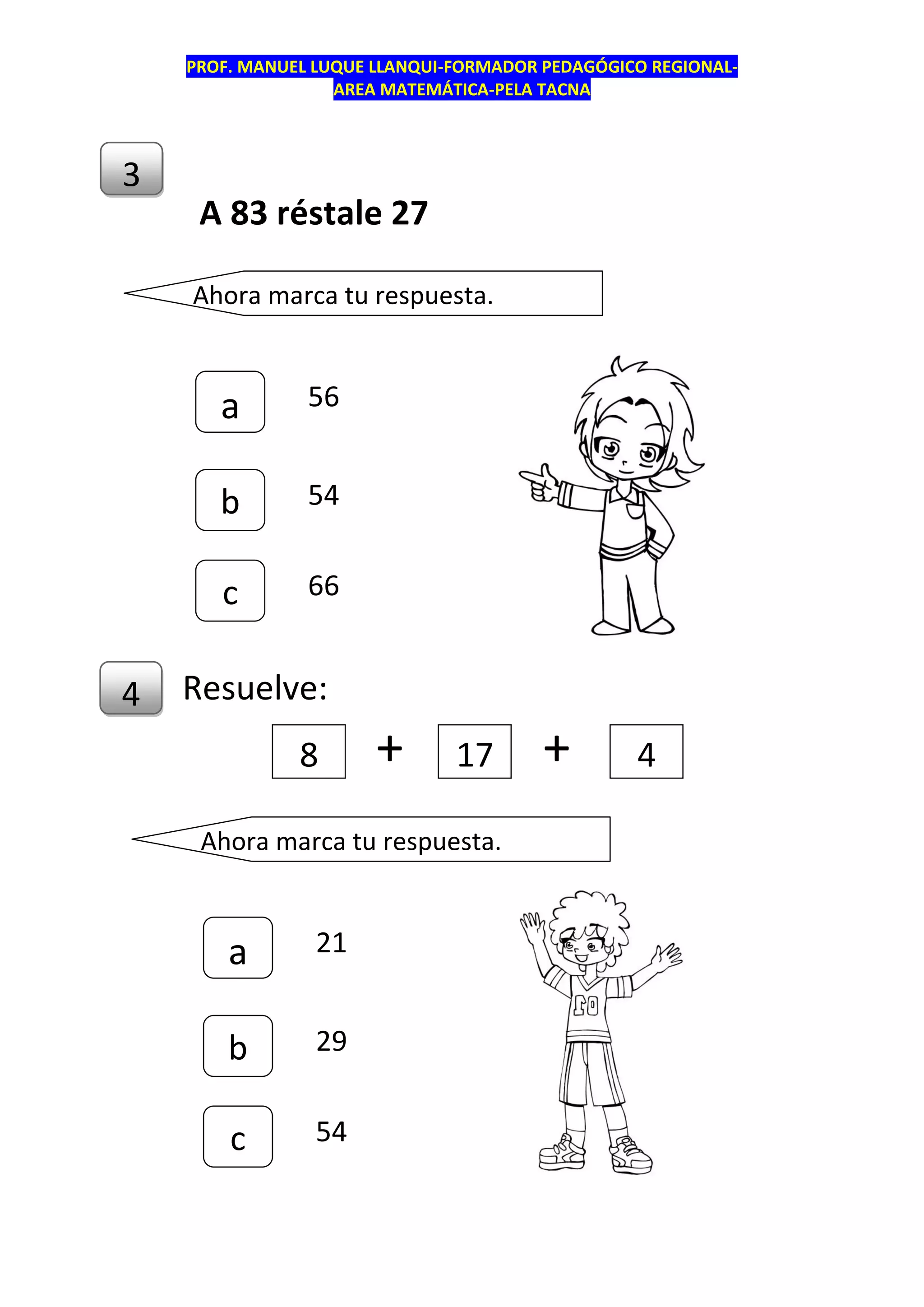 PUEBAS ECE EJEMPLOS | PDF
