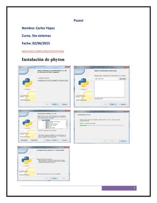 Archivos compilados en python | PDF | Programming Languages | Computing