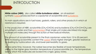 NITRIL RUBBER (NBR) | PPTX