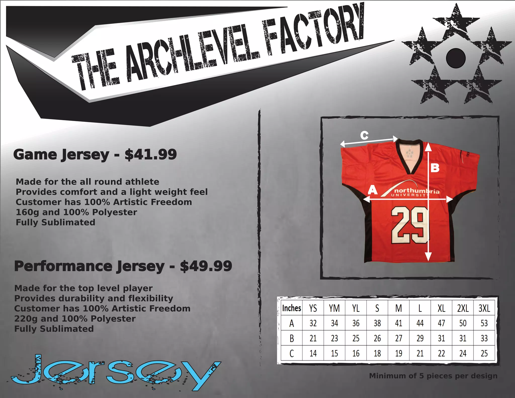 The ArchLevel Factory Men Lacrosse Sizing Chart | PPT