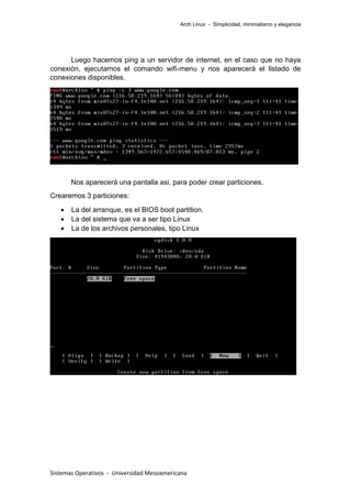 Manual de Instalación - Arch linux | PDF