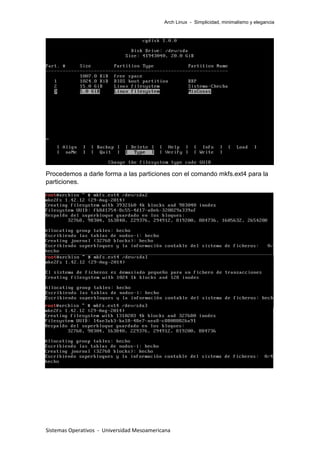 Manual de Instalación - Arch linux | PDF