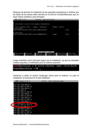 Manual de Instalación - Arch linux | PDF