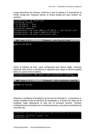 Manual de Instalación - Arch linux | PDF