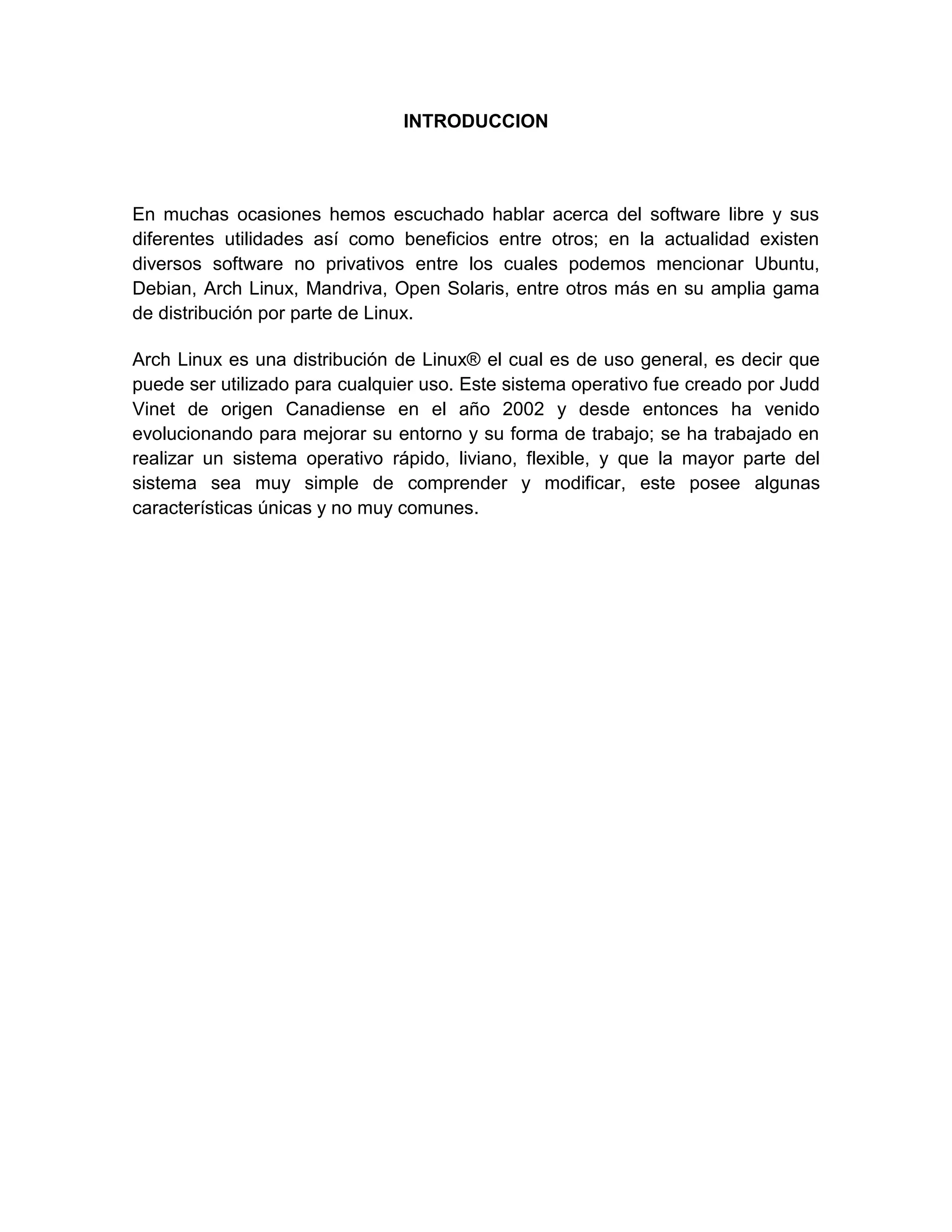 Arch linux | PDF