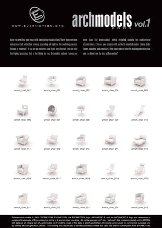 Evermotion Archmodels Vol1 | PDF | Graphics Software | Computer Software and Applications