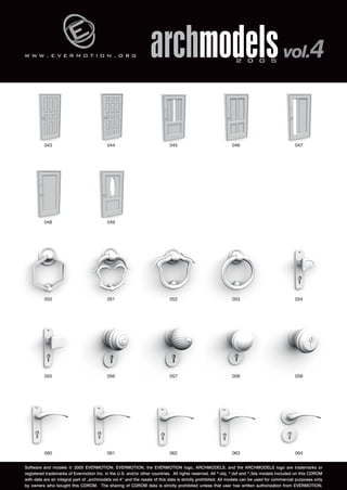 Archmodels vol4 | PDF | Graphics Software | Computer Software and ...