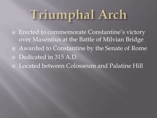 Arch of Constantine ppt | PPTX