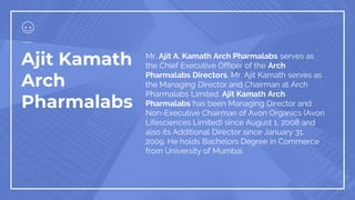 Arch pharmalabs directors information | PPTX