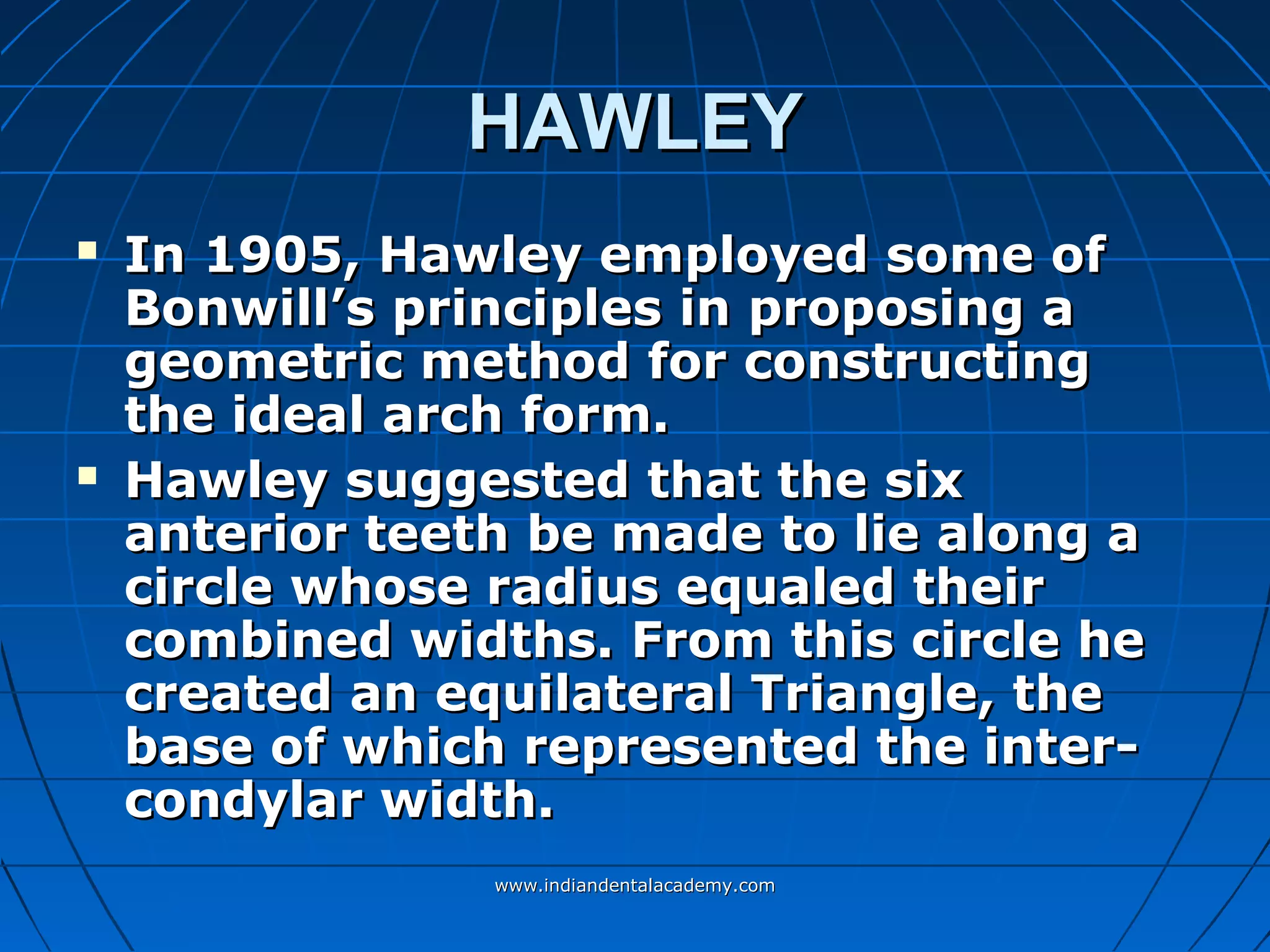 Arch Form in orthodontics /certified fixed orthodontic courses by ...