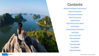 Arch RoamRight Travel Insurance Press Kit | PDF