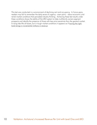 Archstone Increases Revenue Using LevelOne and LRO | PDF