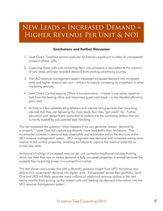 Archstone Increases Revenue Using LevelOne and LRO | PDF