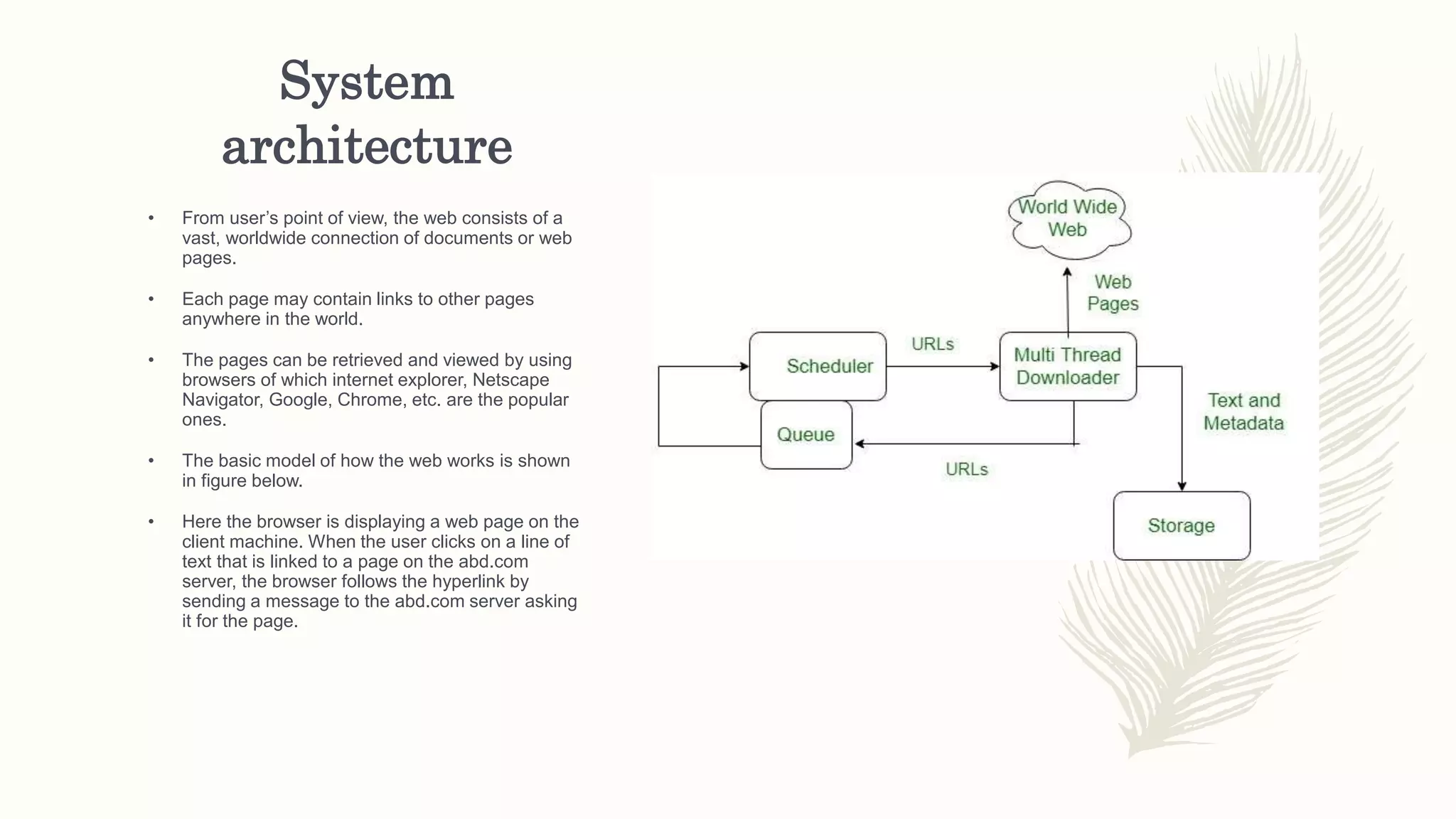 Archtecture of world wide web | PPTX