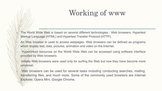 Archtecture of world wide web | PPTX