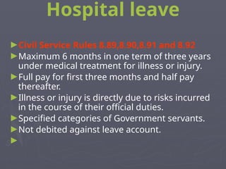 The revised leaves rules 1981........... | PPTX