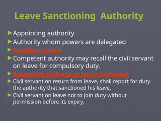 The revised leaves rules 1981........... | PPTX