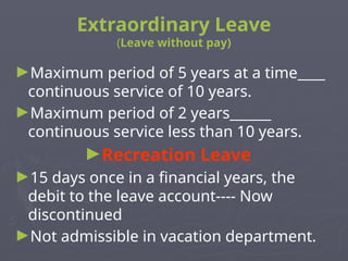 The revised leaves rules 1981........... | PPTX