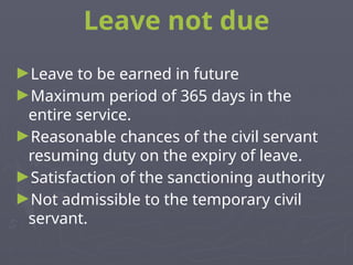 The revised leaves rules 1981........... | PPTX