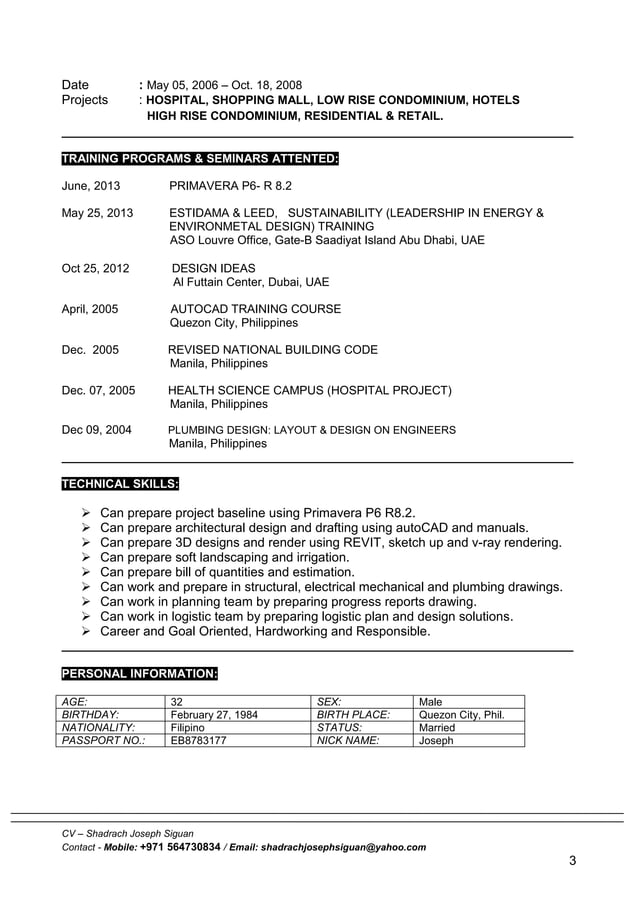 Archt joseph cv architect2016 | PDF | Drawing and Sketching | Arts and Crafts
