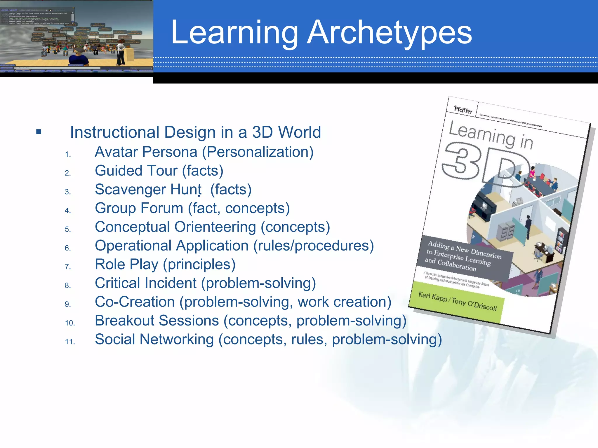 3D Learning Archetypes | PPT